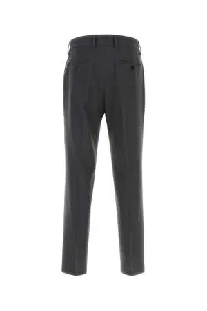 Dolce & Gabbana Dark Grey Wool Blend Pant