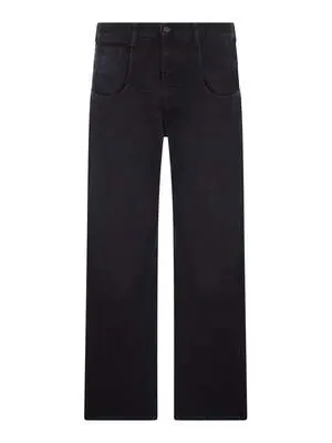 MAISON MARGIELA Straight Leg Jeans In Cotton Denim - Black