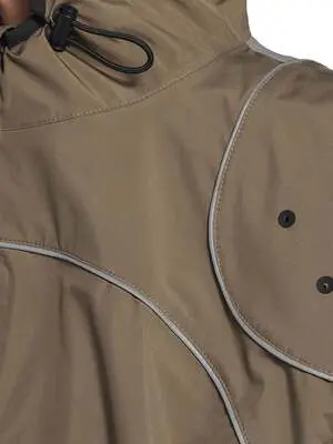 Balenciaga Men`s Techwear Zip-up Jacket In Grey