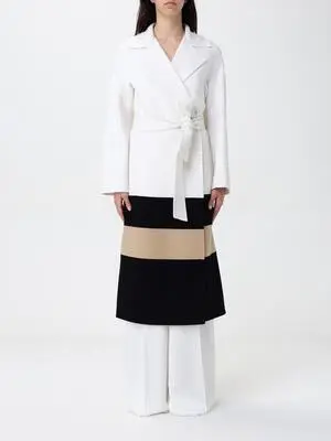 Max Mara Virgin Wool Coat - White