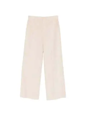 Brunello Cucinelli Corduroy Loose Pants With Monili - Multicolor