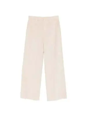 Brunello Cucinelli Corduroy Loose Pants With Monili - Multicolor