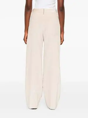 Brunello Cucinelli Corduroy Loose Pants With Monili - Multicolor