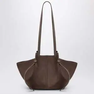 Yuzefi Mochi Suede Leather Bag - Brown