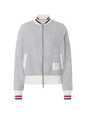 Thom Browne Rwb Cotton Bomber Jacket - Multicolor