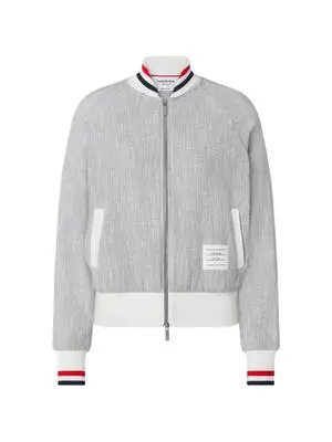 Thom Browne Rwb Cotton Bomber Jacket - Multicolor