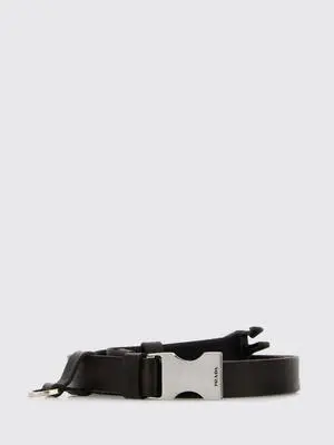 Prada Leather Belt With Snap Buckle - Multicolor