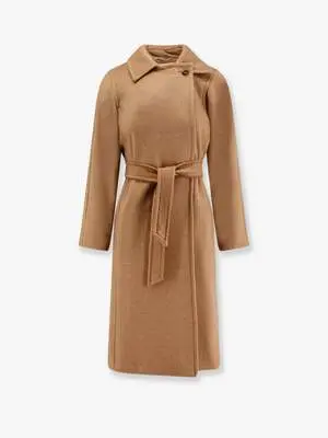 Max Mara Manuela Camel Hair Coat - Multicolor