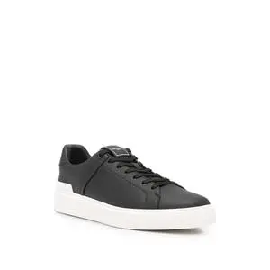 Balmain Matte Finish Low-top Trainers