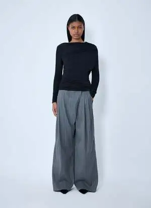 GANNI Draped Long Sleeve Top