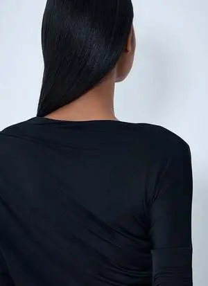 GANNI Draped Long Sleeve Top