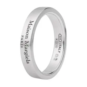 MAISON MARGIELA Reference Logo Ring - Silver