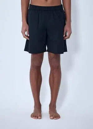 Moncler Elastic Waistband Swim Shorts - Black