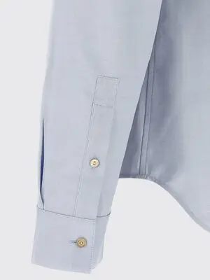 Gucci Slim Fit Cotton-blend Shirt With French Collar - Blue