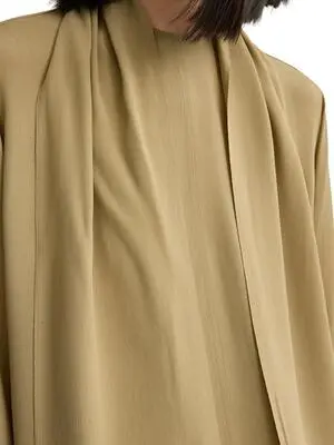 TOTEME Blouse With Draped Scarf - Multicolor