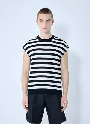 Dolce & Gabbana Striped Tank Top - Black