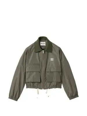 Miu Miu Zipped Blouson Jacket - Multicolor