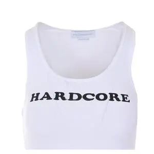 Stella McCartney Hardcore Slogan Tank Top - White