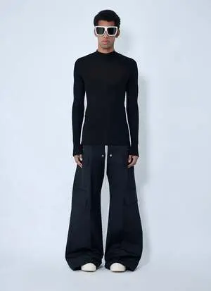 Rick Owens Ribbed Knit Long Sleeve Top