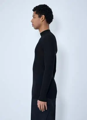 Rick Owens Ribbed Knit Long Sleeve Top