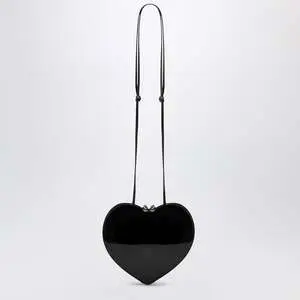 Alaïa Le Coeur Patent Leather Bag - Black