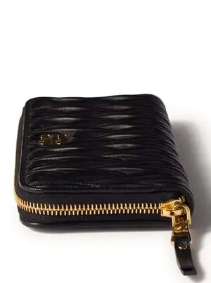 Miu Miu Large Nappa Matelasse Wallet