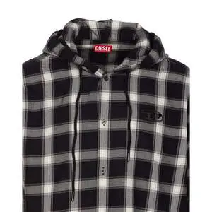 DIESEL® Logo S-ix-ajfi Check Shirt