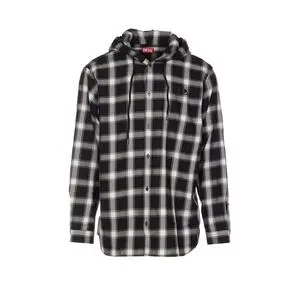 DIESEL® Logo S-ix-ajfi Check Shirt