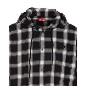 DIESEL® Logo S-ix-ajfi Check Shirt