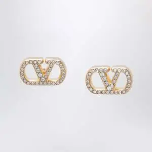 Valentino Garavani Vlogo Signature Crystal Earrings - Silver