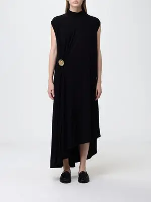 Bottega Veneta Asymmetric Jersey Dress - Black