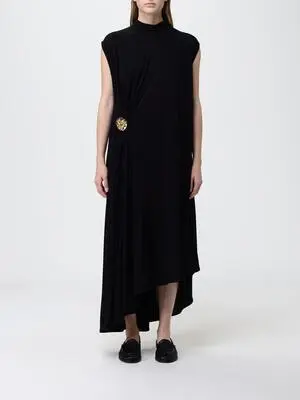 Bottega Veneta Asymmetric Jersey Dress - Black