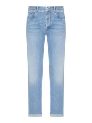 Brunello Cucinelli Light Wash Denim Jeans - Multicolor