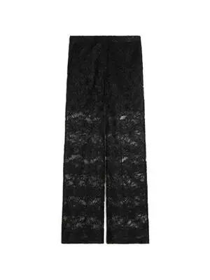 Sportmax Wide Leg Floral Lace Trousers