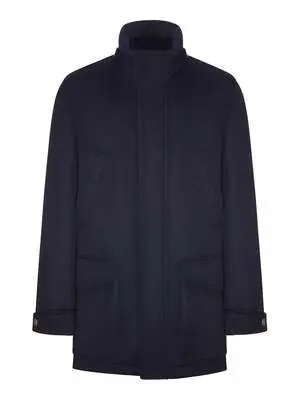 Brunello Cucinelli Cashmere Field Jacket - Blue
