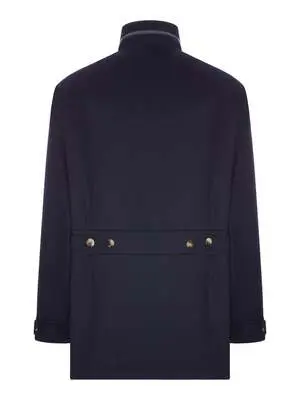Brunello Cucinelli Cashmere Field Jacket - Blue
