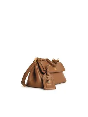 Dolce & Gabbana My Sicily Calf Leather Handbag - Cream