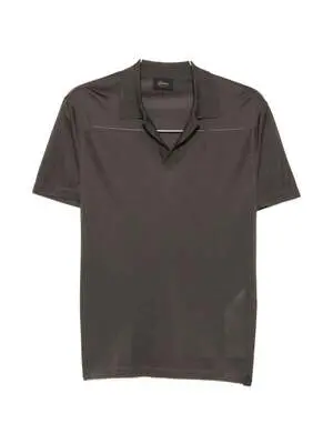 Brioni Brioni Men Piquet Silk Polo Shirt Multicolor