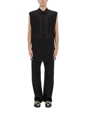 Rick Owens Sleeveless Shirt Jumbo Sl