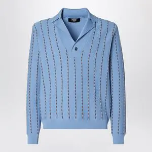 Fendi Light Cotton Knit Jumper - Blue