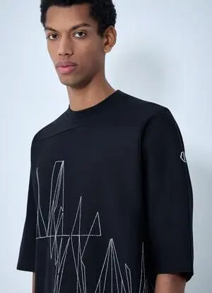 Moncler Rick Owens Graphic Embroidered T-shirt