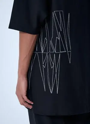 Moncler Rick Owens Graphic Embroidered T-shirt