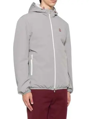 Brunello Cucinelli Technical Fabric Jacket With Hood