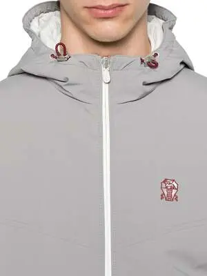 Brunello Cucinelli Technical Fabric Jacket With Hood