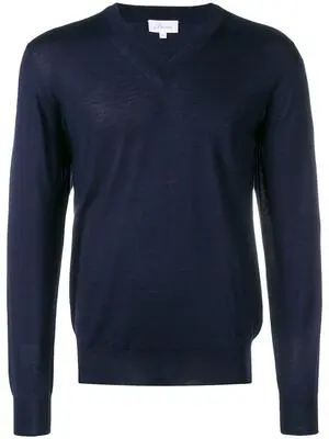 BRIONI BRIONI Wool Cashmere And Silk V-Necked Sweater