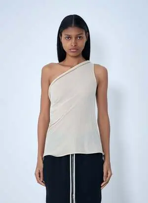 Rick Owens Asymmetric Draped T-shirt