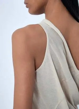 Rick Owens Asymmetric Draped T-shirt