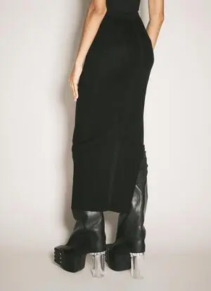 Rick Owens Rib Maxi Skirt