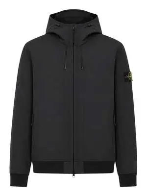 Stone Island Lightweight Hooded Jacket - Black