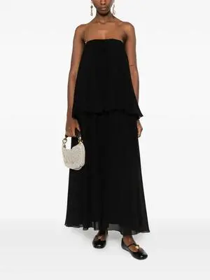 Chloé Sleeveless Long Dress In Silk Georgette